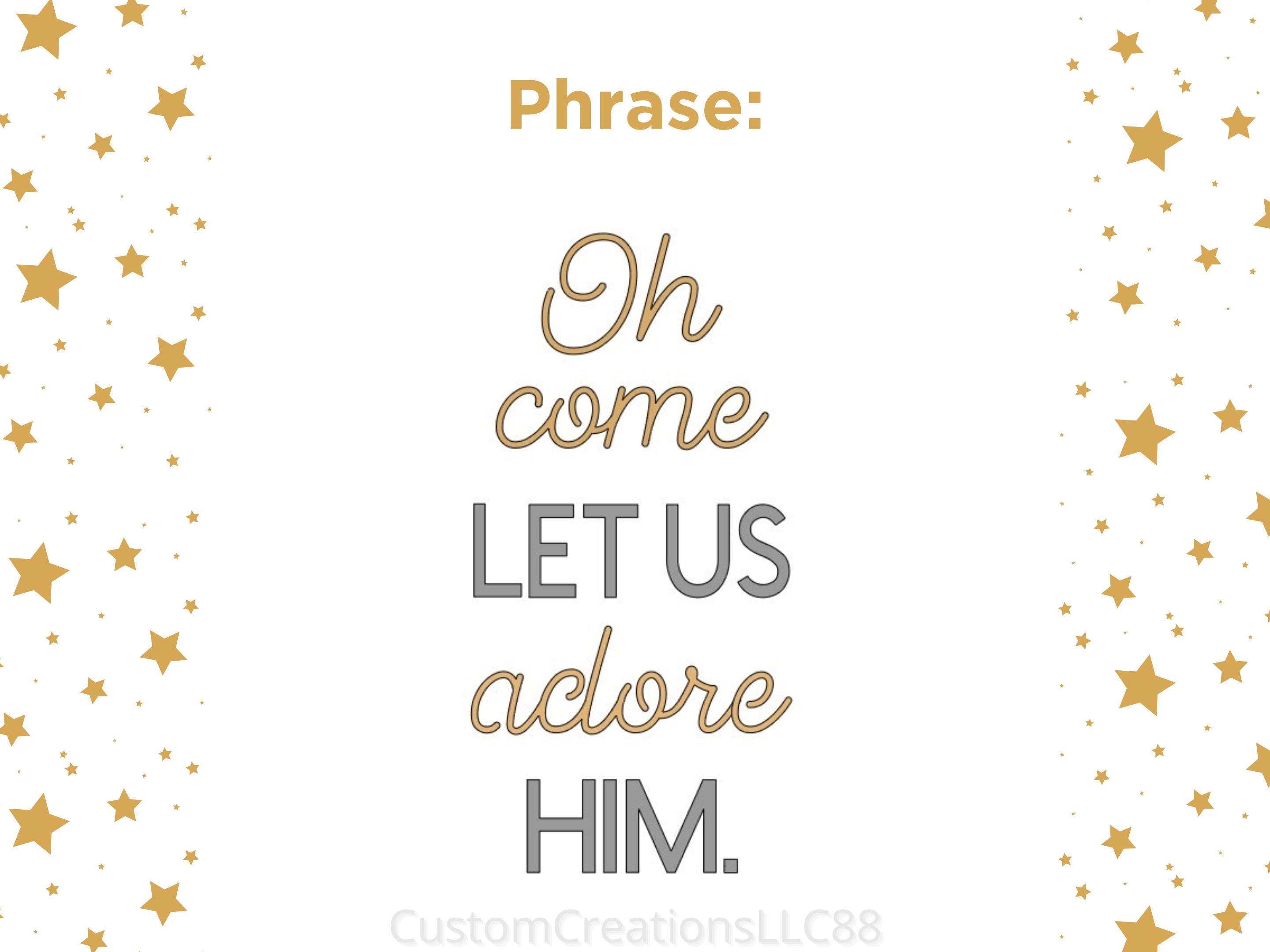 Oh Come Let Us Adore Him Bulletin Board Kit / School Church Office ...