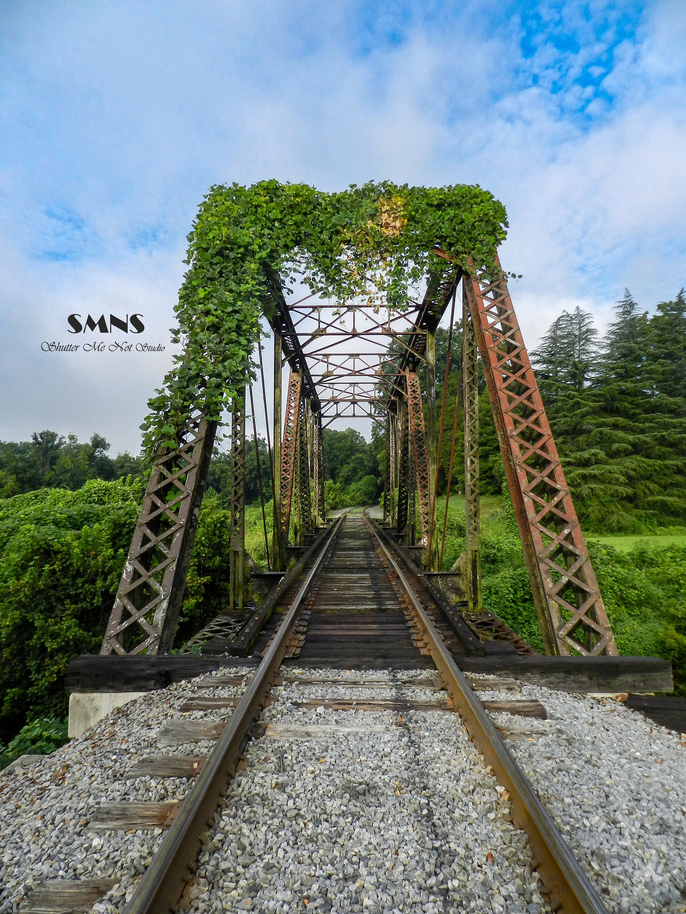 Set of 2 Train Trestle Bridge Digital Backgrounds - Etsy