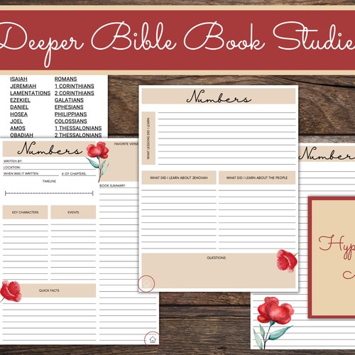 JW Bible Study Note Taking Templates Hyperlinked Study Notes - Etsy