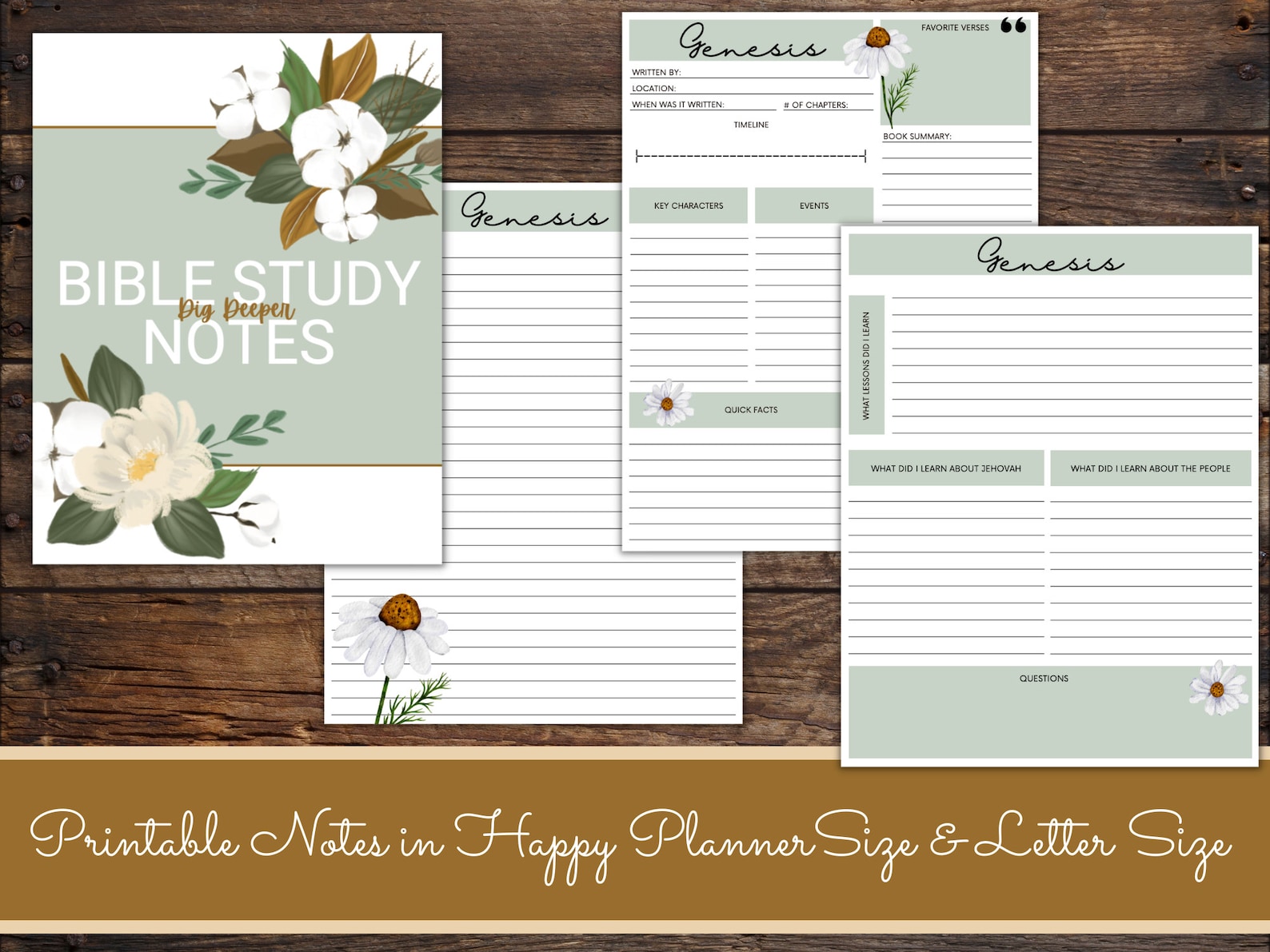 JW Bible Study Note Taking Templates | Hyperlinked Study Notes ...