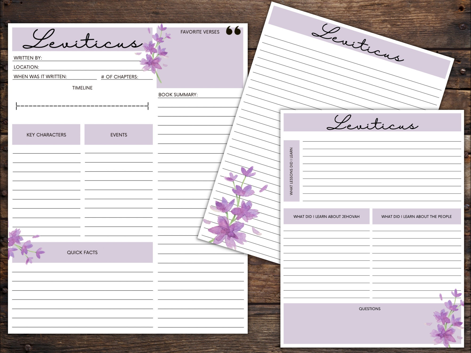 JW Bible Study Note Taking Templates | Hyperlinked Study Notes ...