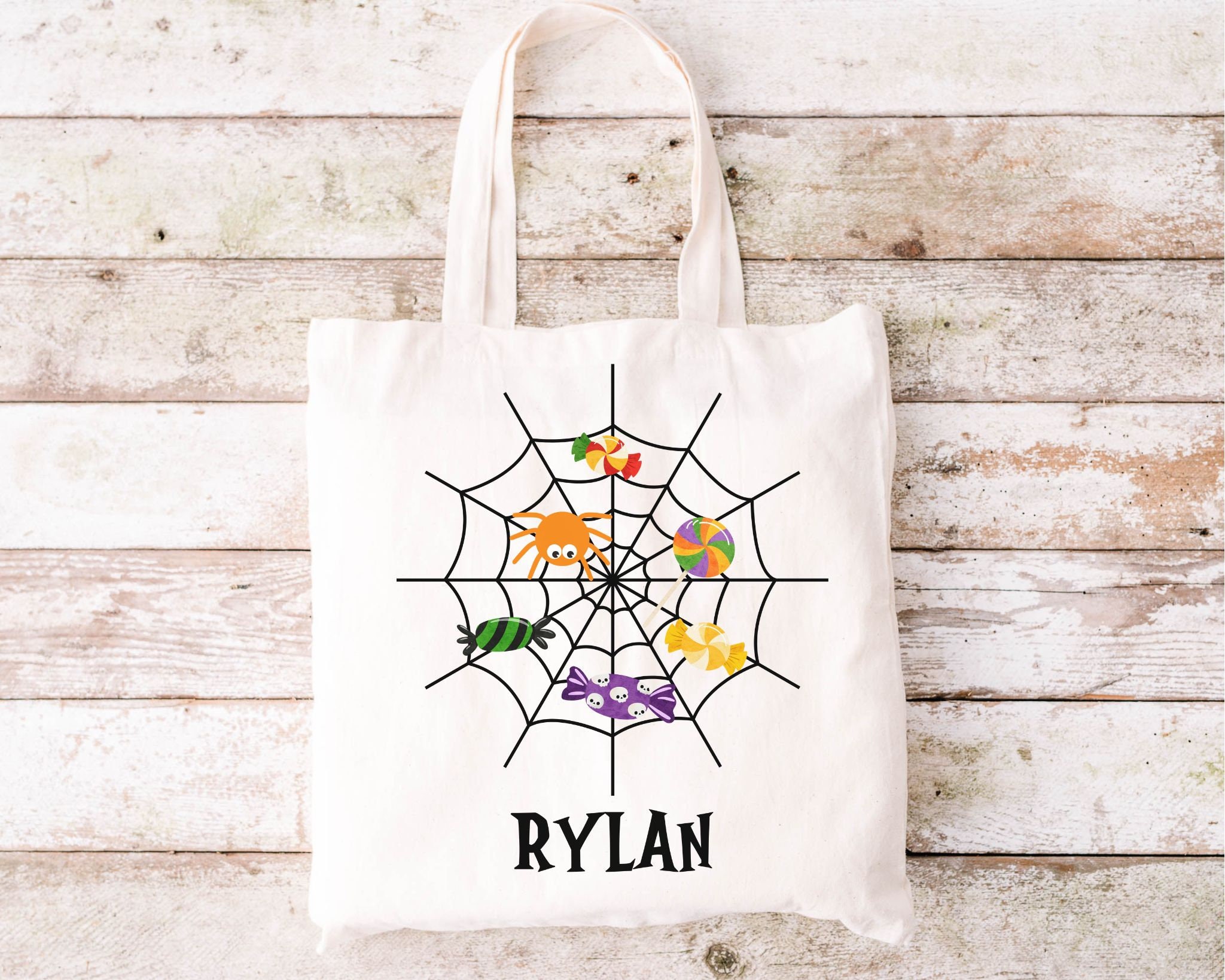 Custom Halloween Tote Bag, Personalized Tote Bag, Personalized ...