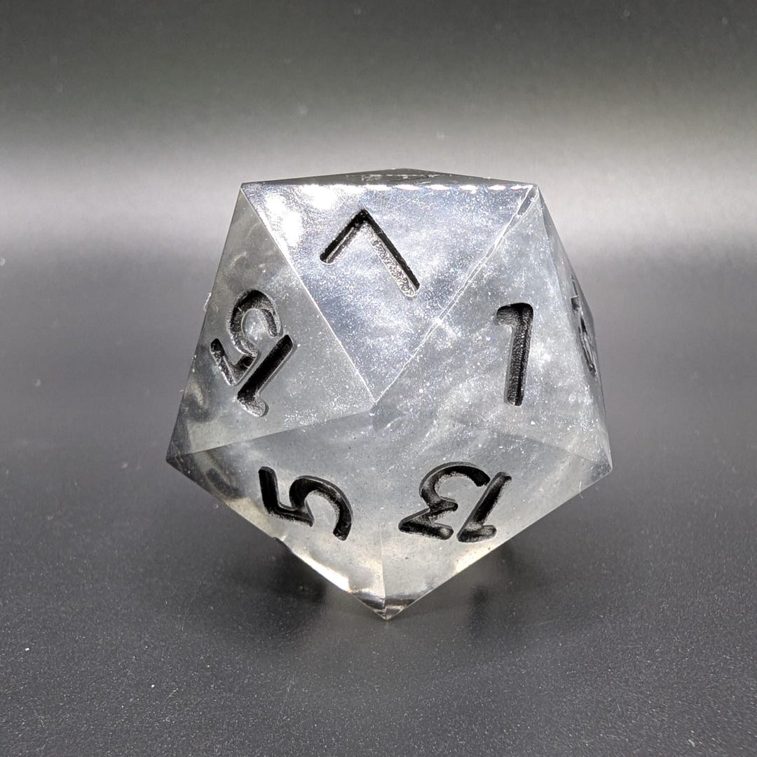 Mist & Shadow - 30mm Dnd Ttrpg Sharp Edge D20 Chonk - Etsy