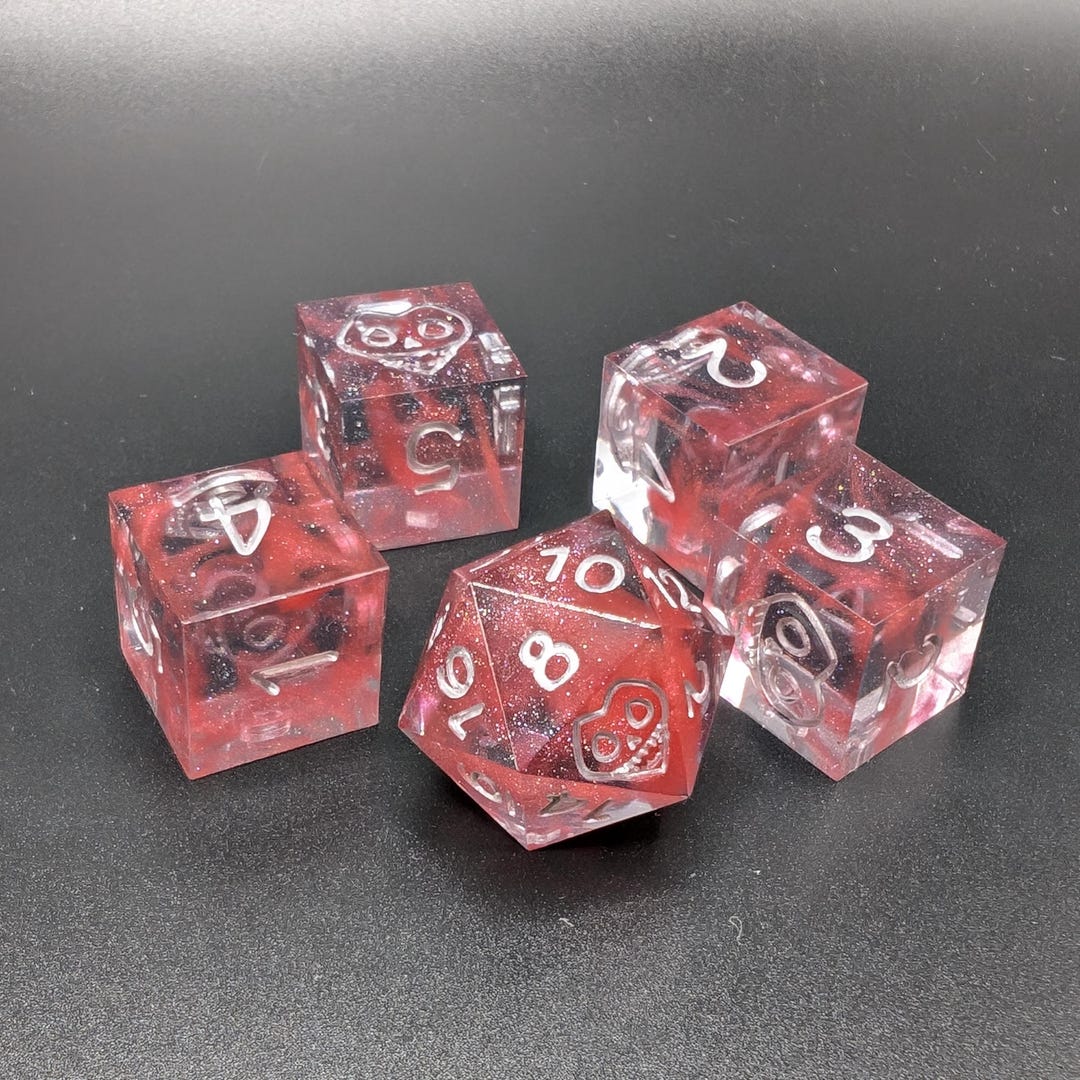 Choose Your Character 1 D20 and 4 D6 Dnd Ttrpg Sharp Edge Dice - Etsy
