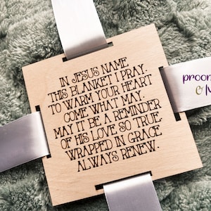 Prayer Tags, Blanket Tags Personalized, Wooden Tags Engraved - Etsy