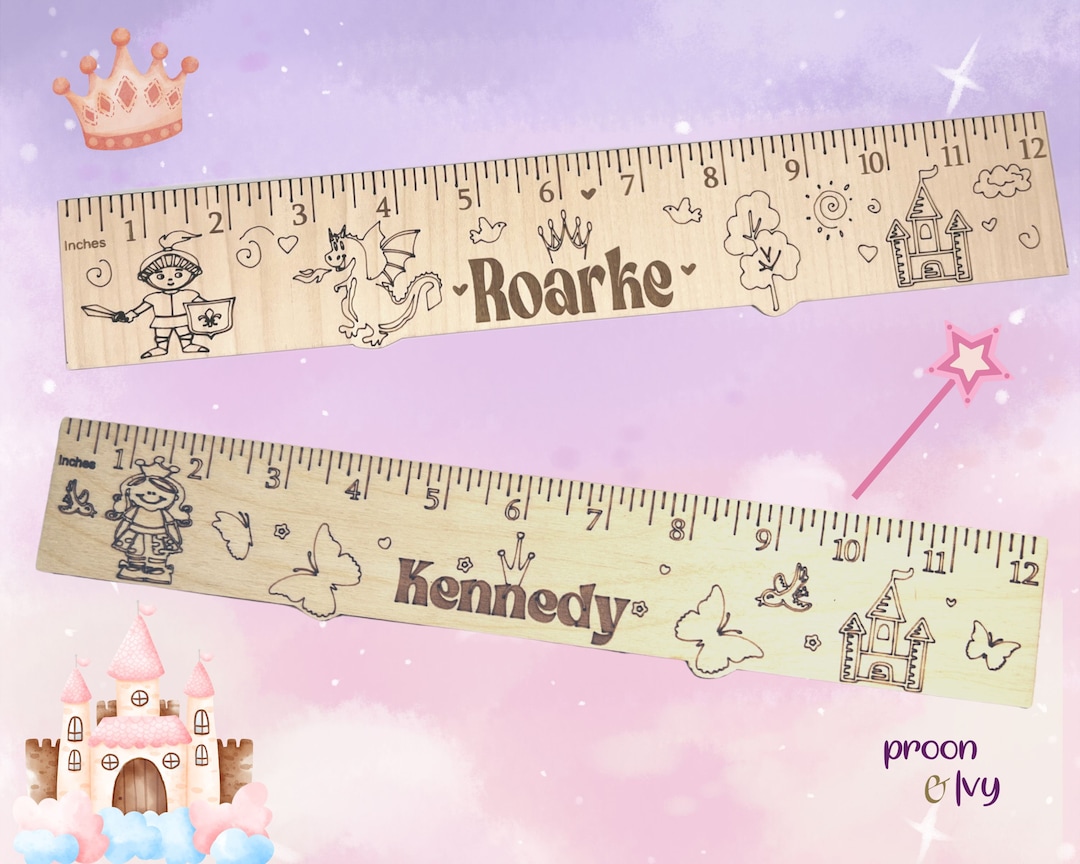 Kids Ruler, Measuring Ruler, Personalized Ruler, Back to School Ruler ...