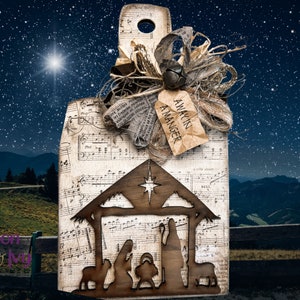 Manger Decor, Nativity Scene Ornament, Manger Scene, Jesus is the ...