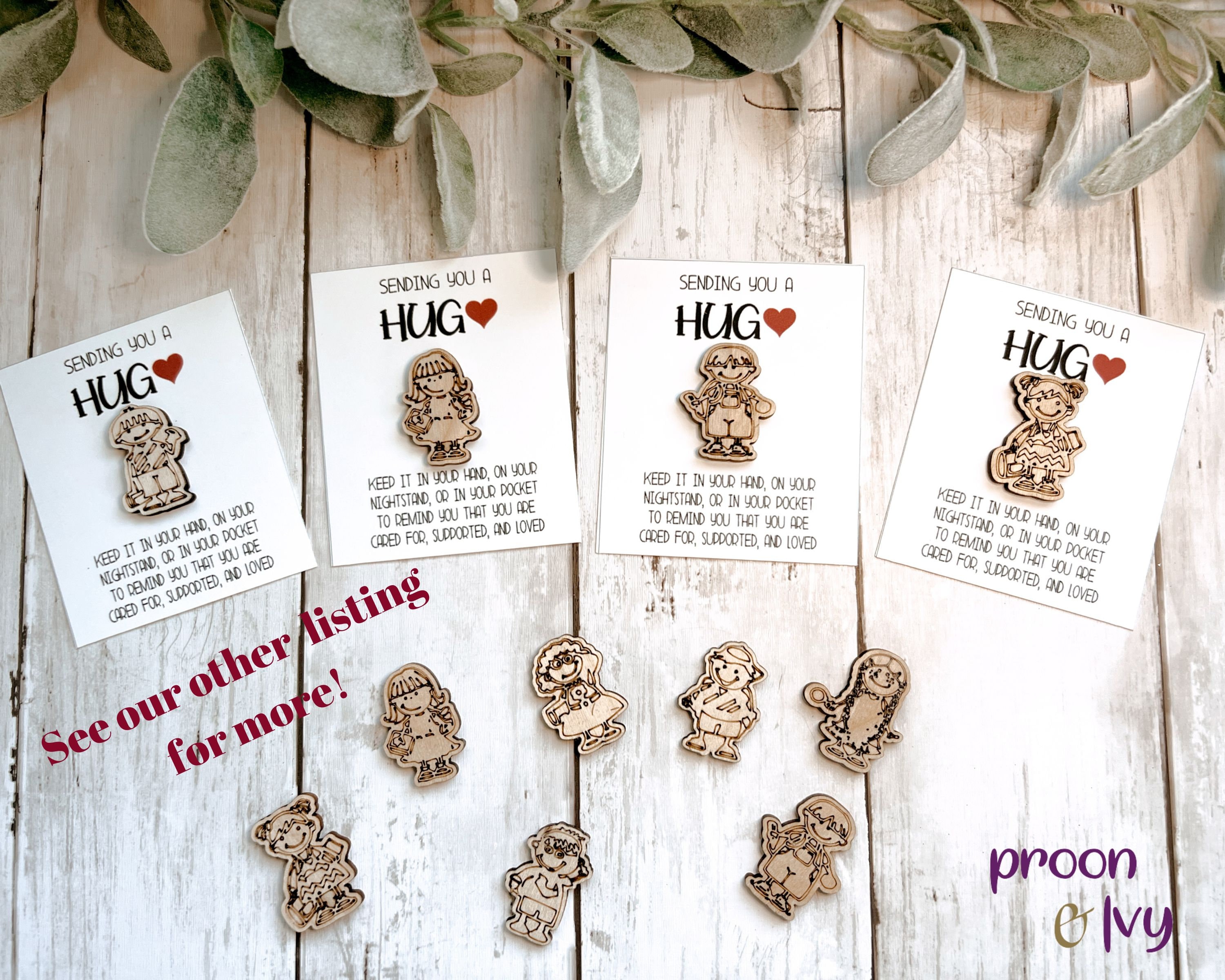 Pocket Hugs Pocket Tokens Sending a Hug Missing You Gift - Etsy