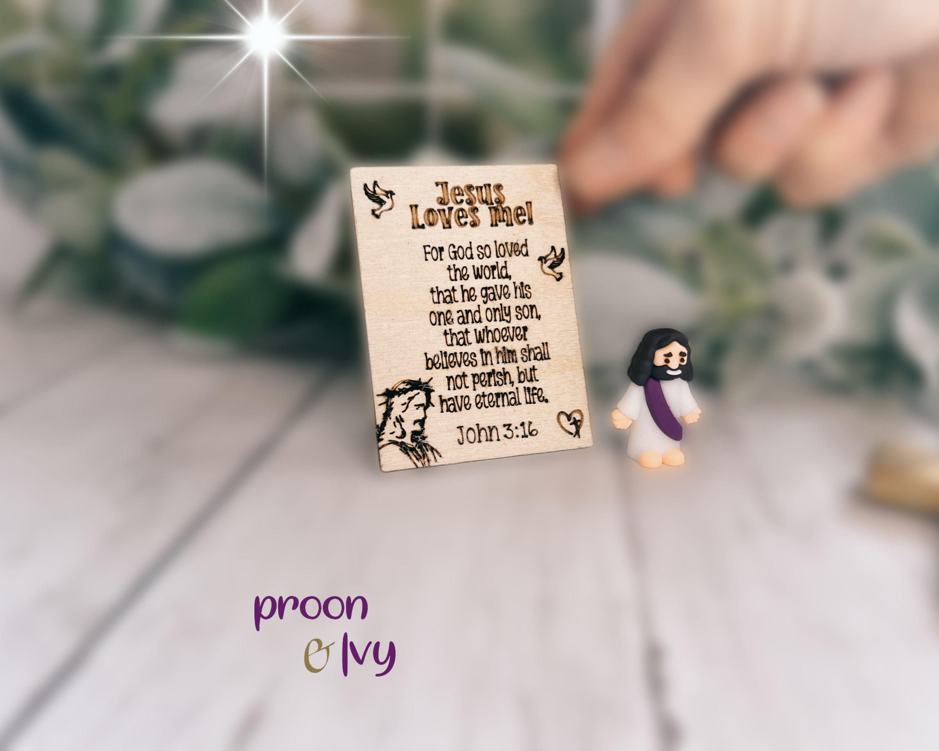 Little Jesus Pocket Cards for Church, Bible Study Gifts , Religious ...