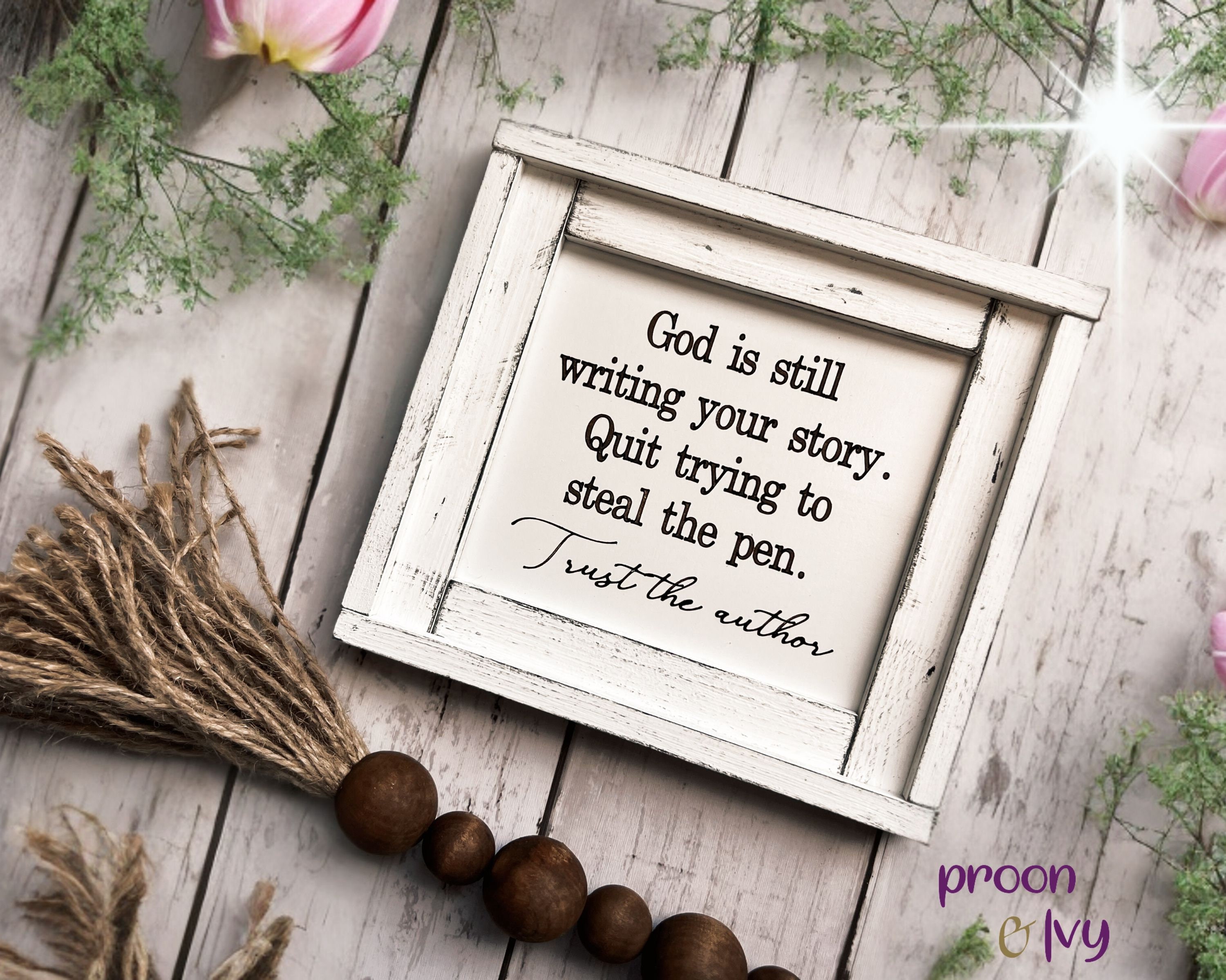 Religious Plaque, Christian Farmhouse Signs, Mini Wooden Signs, Small ...