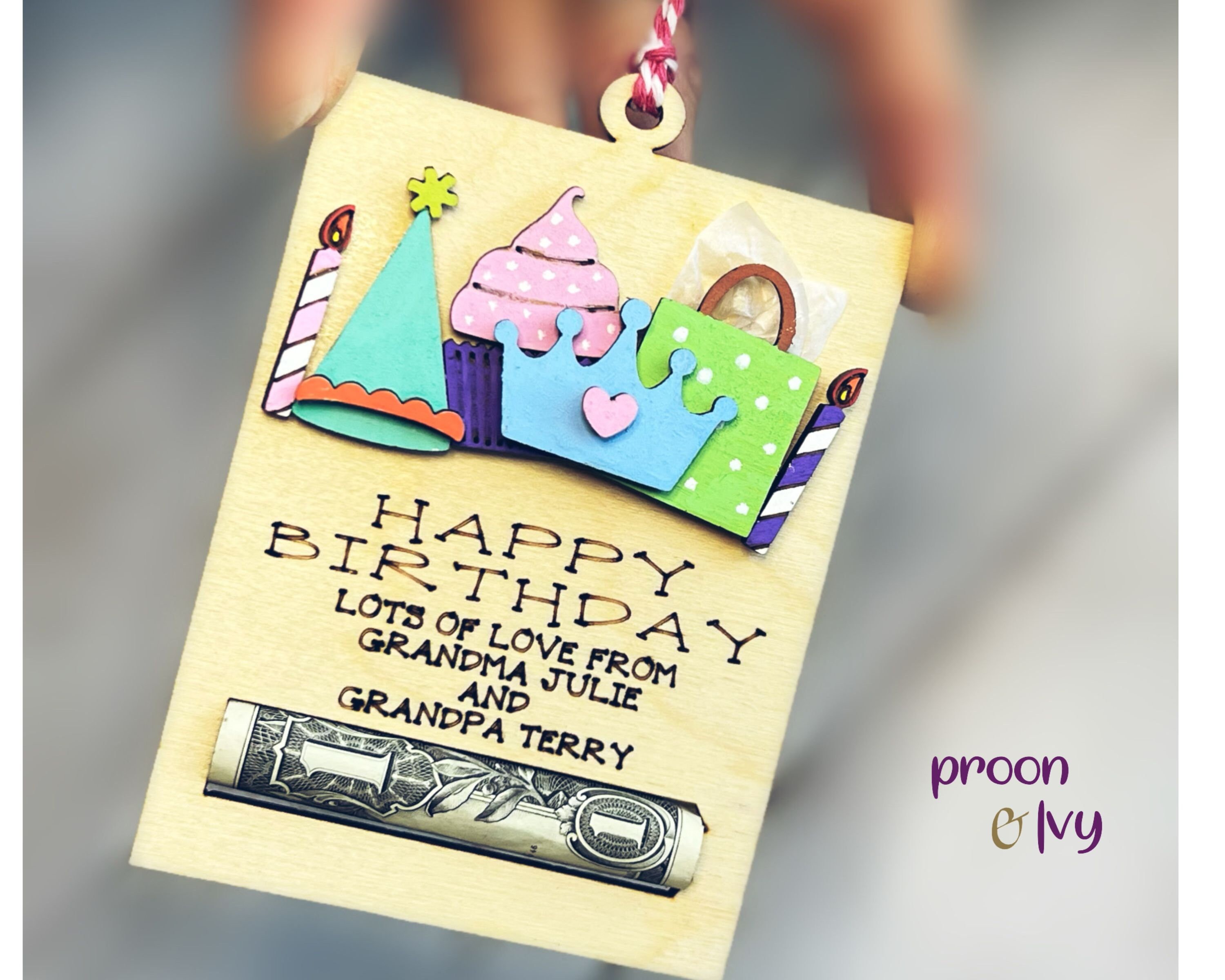 Custom Money Holder, Money Gift Ideas Birthday, Cash Gift Holder - Etsy