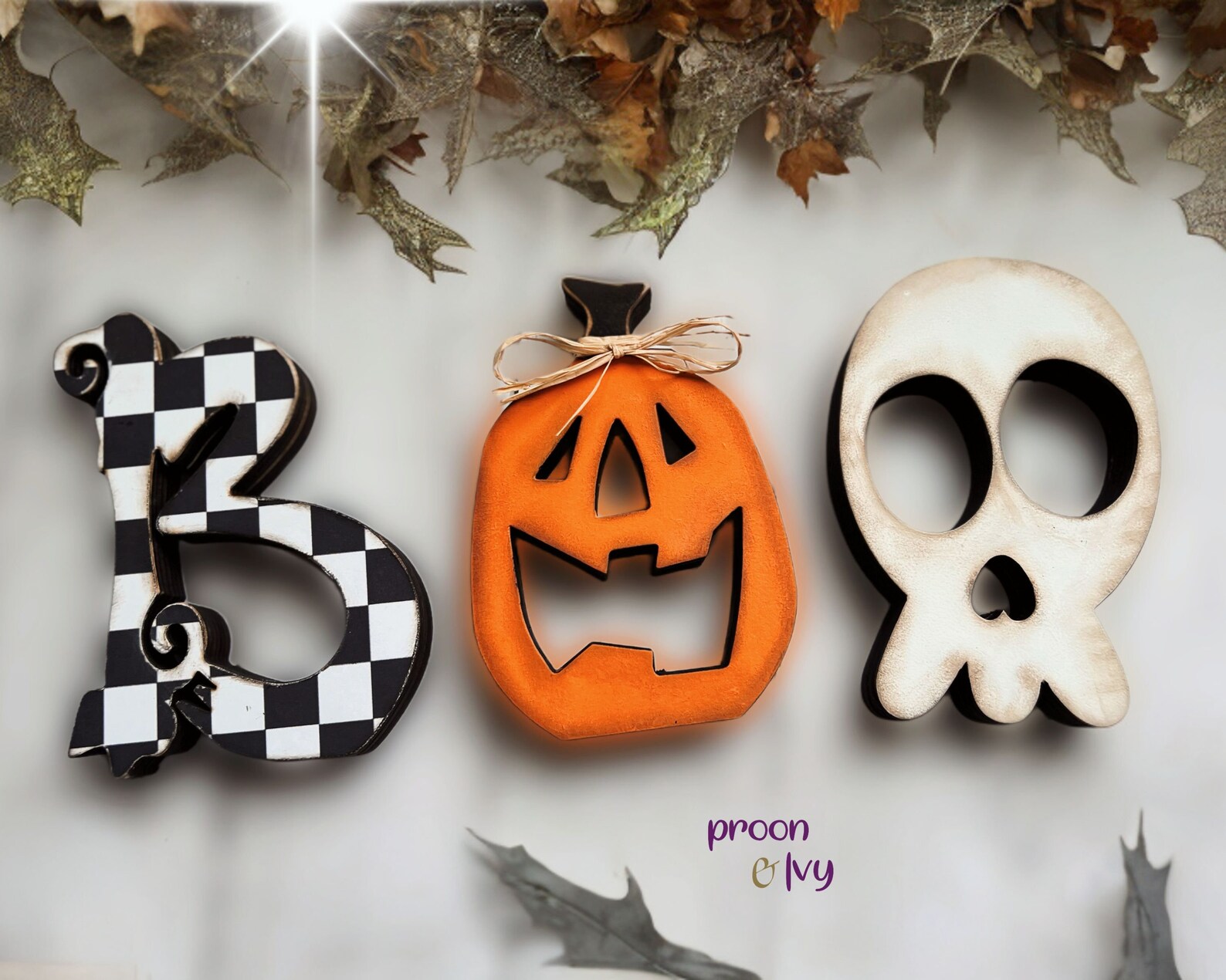 Boo Shelf Sitter, Primitive Halloween Decor, Rustic Halloween ...