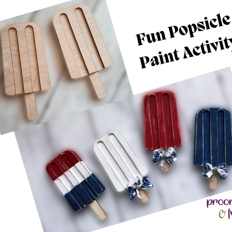 Wooden Popsicle - Etsy