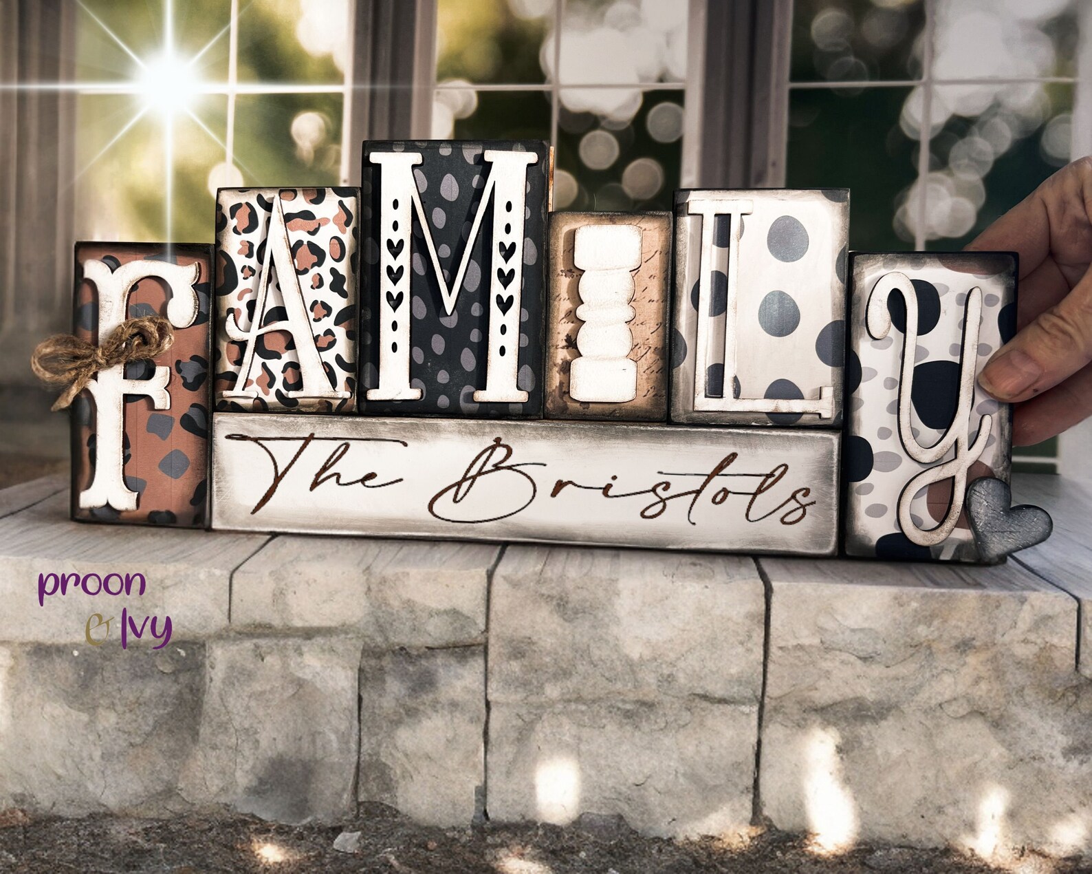 Family Blocks, Wooden Block Signs, Mantle Decor Modern - Etsy