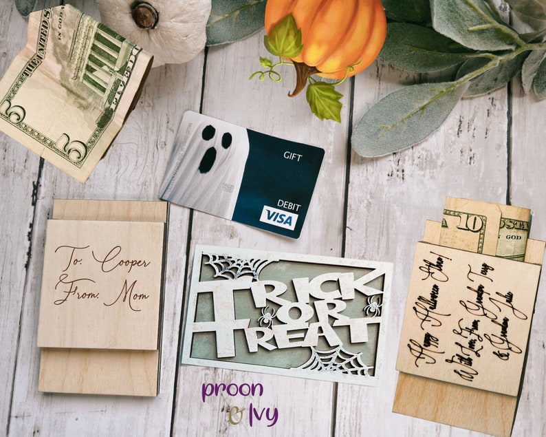 Halloween Gift Card Holder, Halloween Money, No Candy Halloween - Etsy