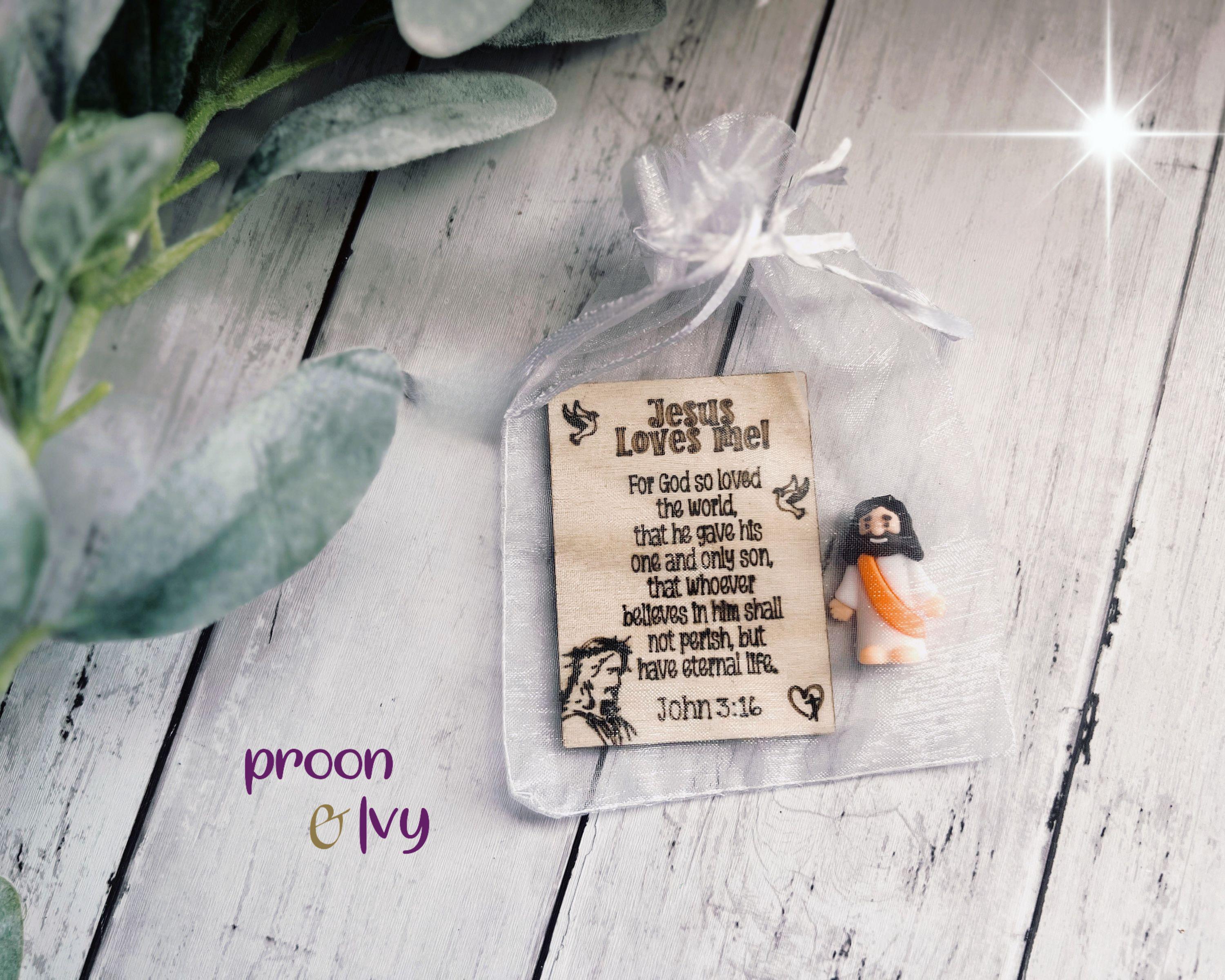Little Jesus Pocket Cards for Church, Bible Study Gifts , Religious ...
