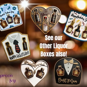 Alcohol Bottle Gift, Liquor Gifts for Men, I Heart You Box - Etsy