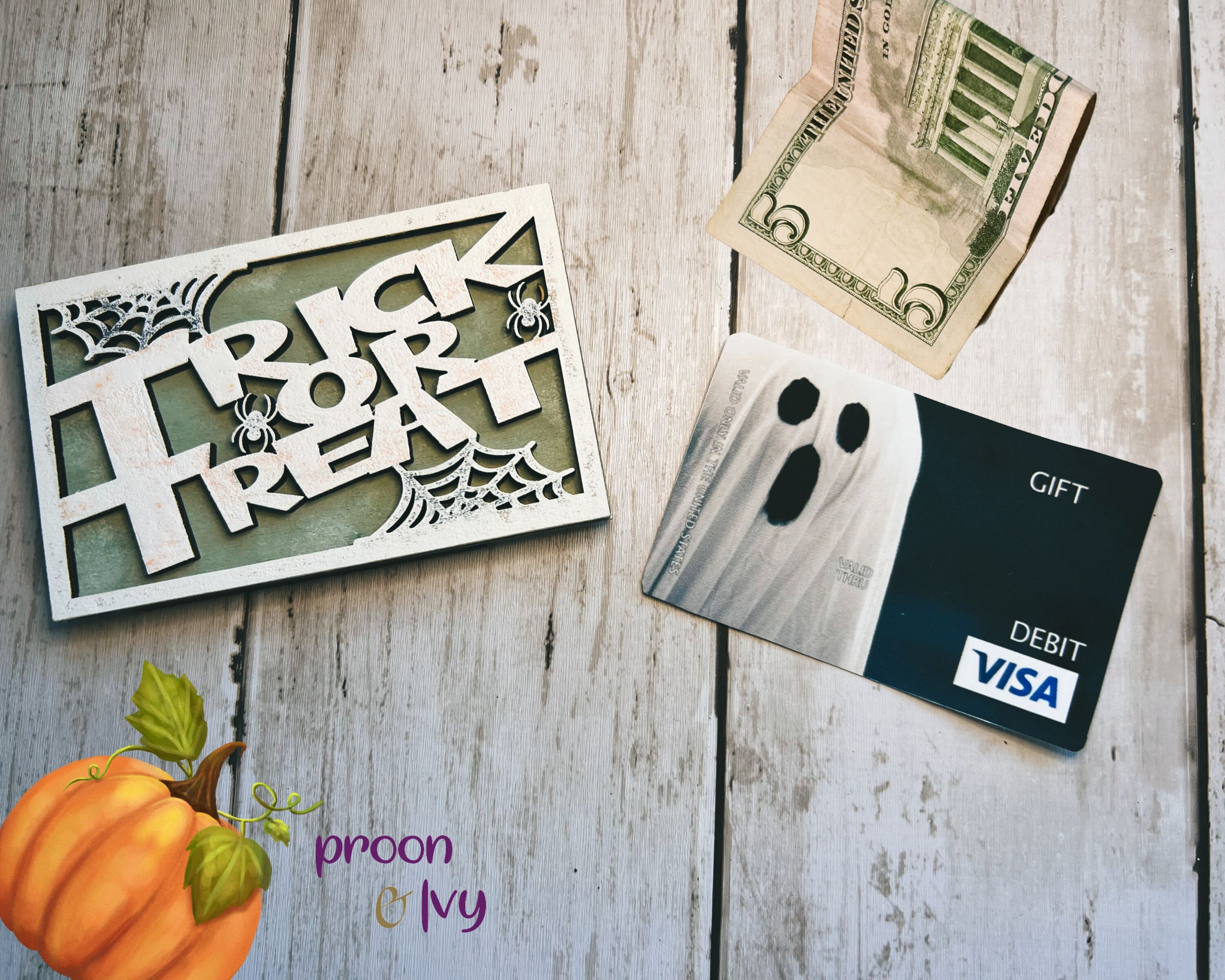 Halloween Gift Card Holder, Halloween Money, No Candy Halloween - Etsy