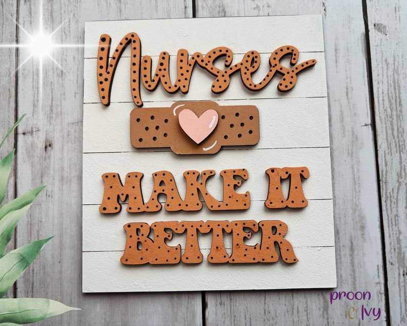 Nurse Sign, Nurse Decorations, Nurse Graduation Gift for Her - Etsy