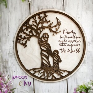 Mother Tree of Life, Tree of Life Sign, Family Tree Gift for Grandma - Etsy