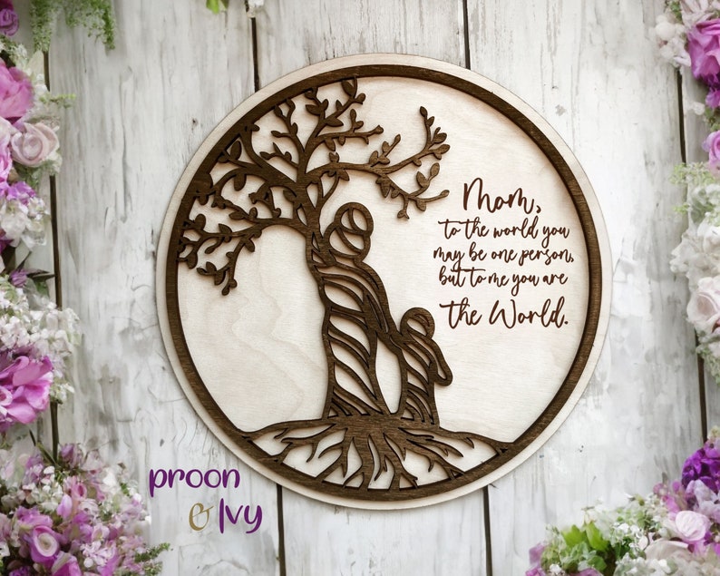 Mother Tree of Life, Tree of Life Sign, Family Tree Gift for Grandma - Etsy