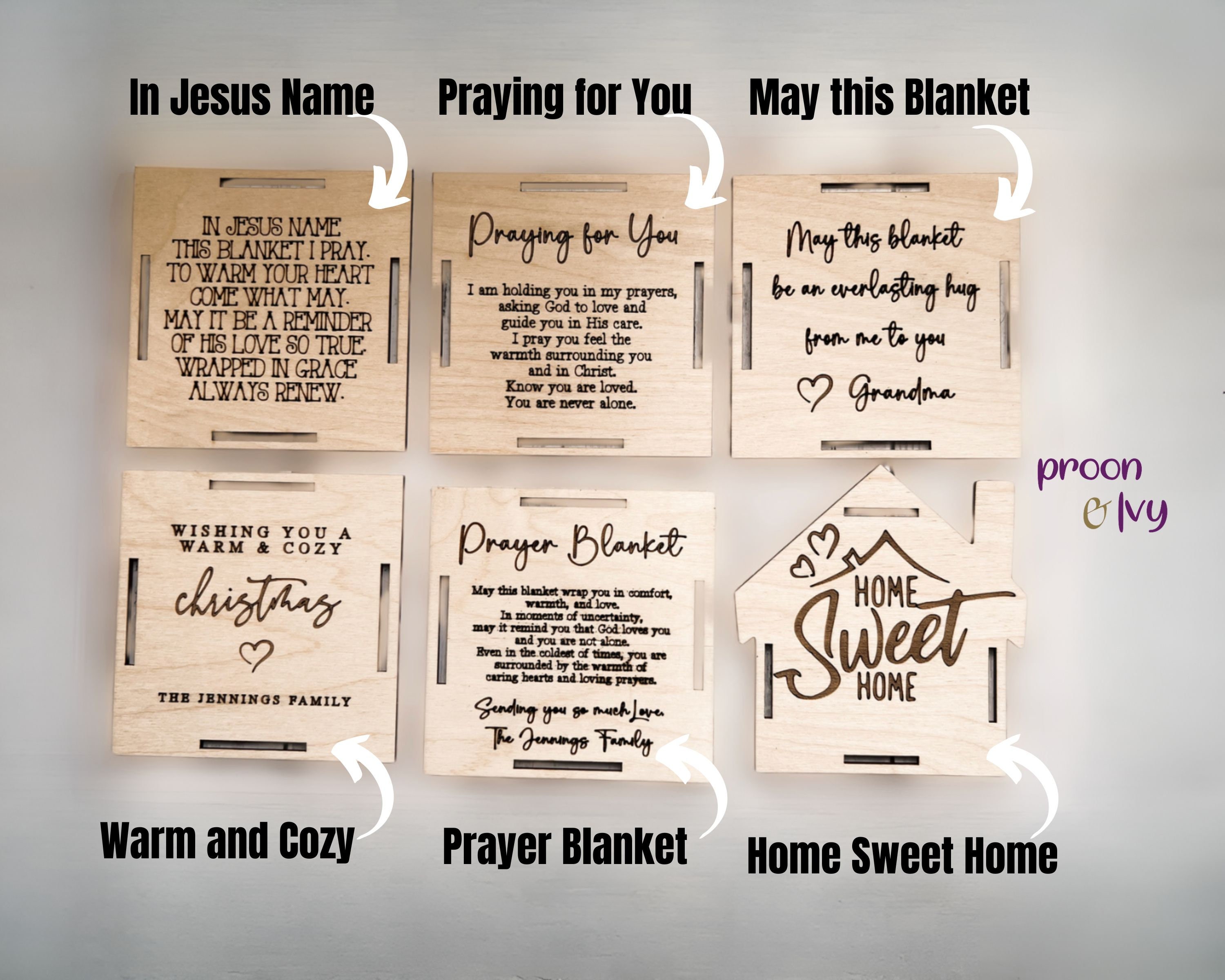 Prayer Wrap, Friend Blanket, Prayer Tags, Blanket Tags Personalized - Etsy