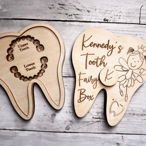 Tooth Fairy Box, Tooth Fairy Keepsake, Child Tooth Box, Personalized ...