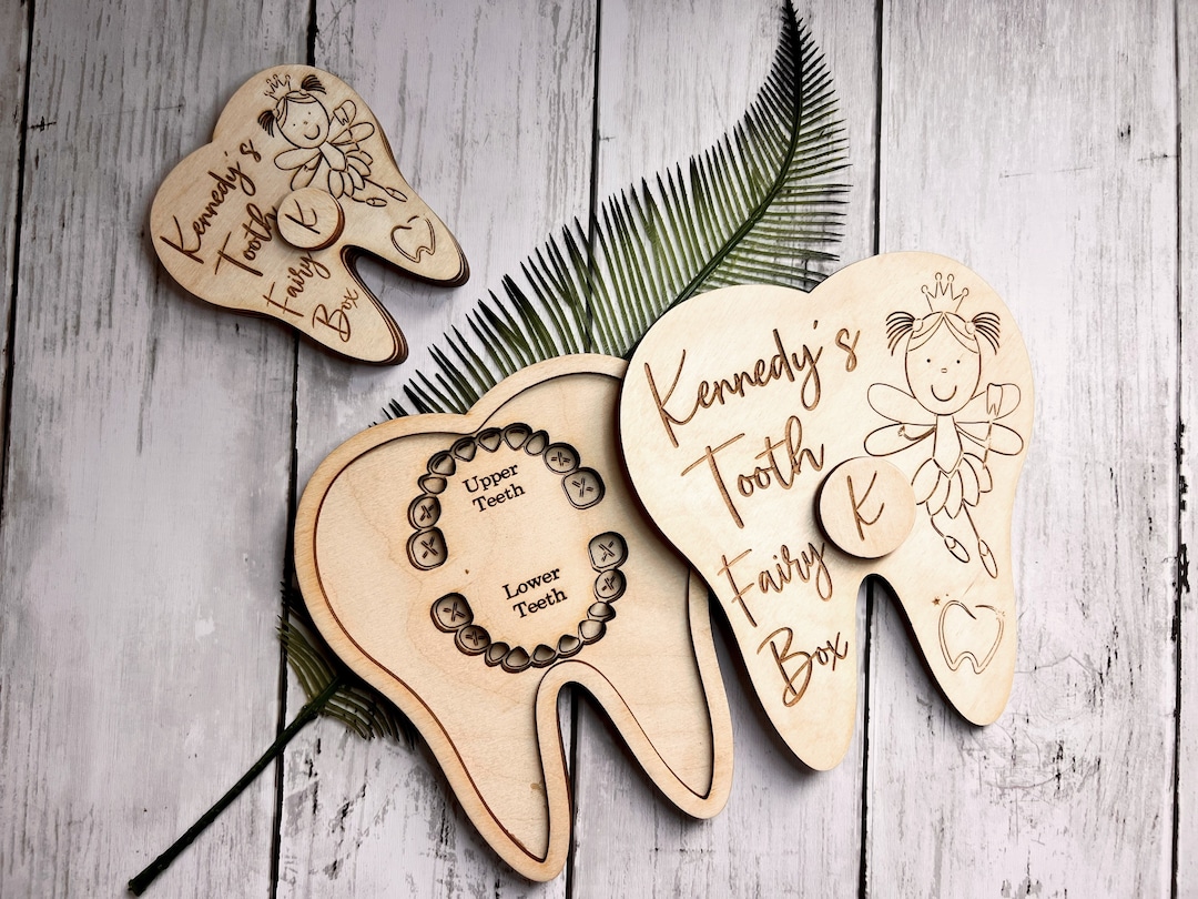 Tooth Fairy Box, Tooth Fairy Keepsake, Child Tooth Box, Personalized ...