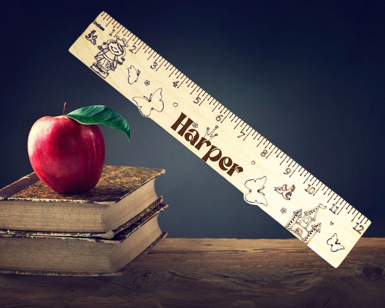 Kids Ruler Measuring Ruler Personalized Ruler Back to - Etsy