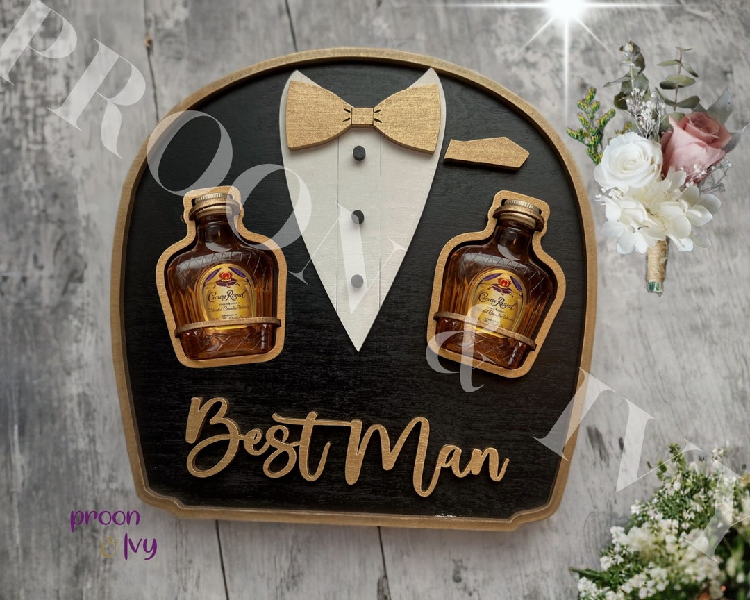 Alcohol Bottle Gift, Best Man Proposal, Liquor Gifts for Men, Groomsman ...