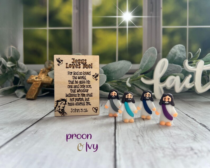 Little Jesus Pocket Cards for Church, Bible Study Gifts , Religious ...