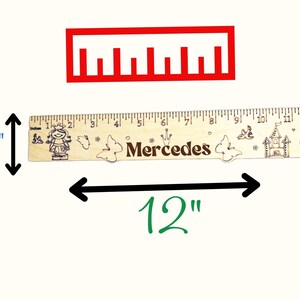 Kids Ruler, Measuring Ruler, Personalized Ruler, Back to School Ruler ...