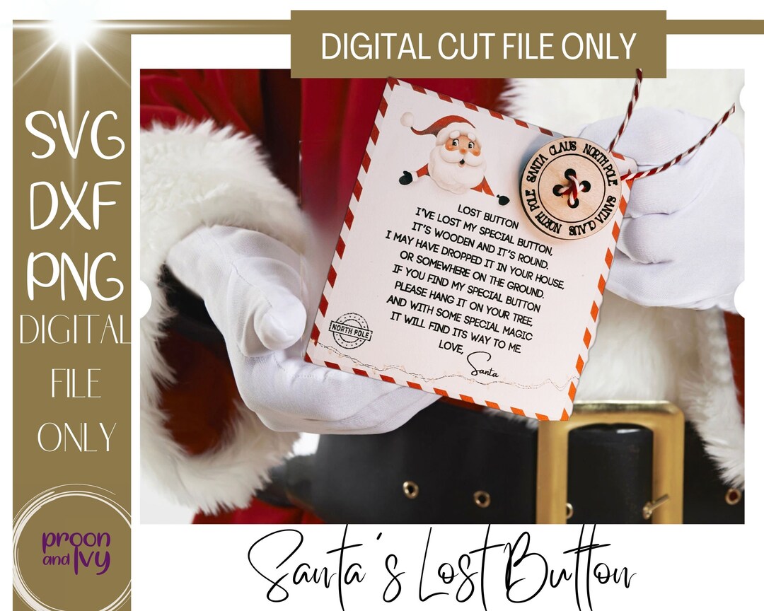 Santas Button, SVG Santa Button, Christmas Traditions for Kids ...