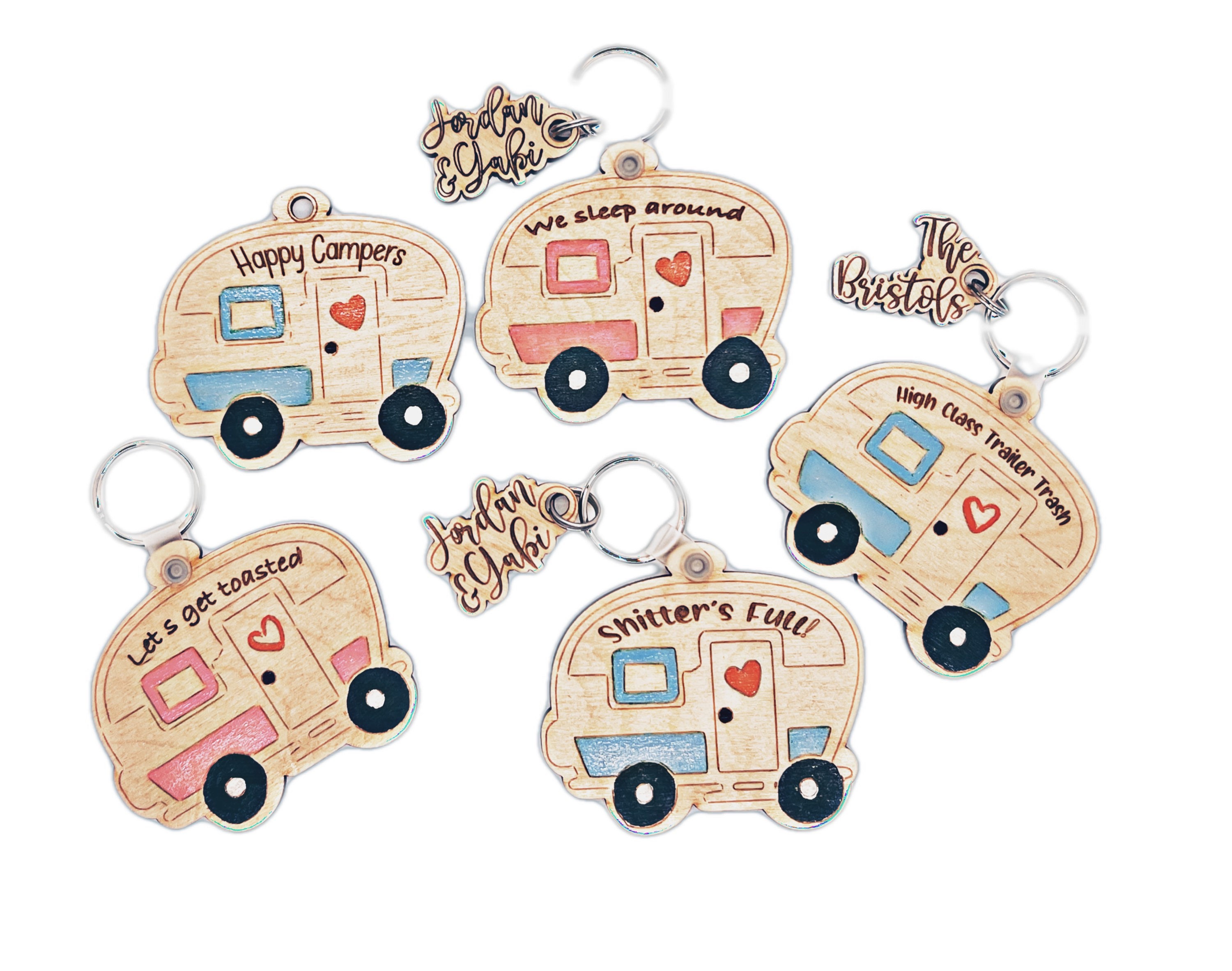 Camping Keychain Funny Camping Sayings Shitters Full - Etsy