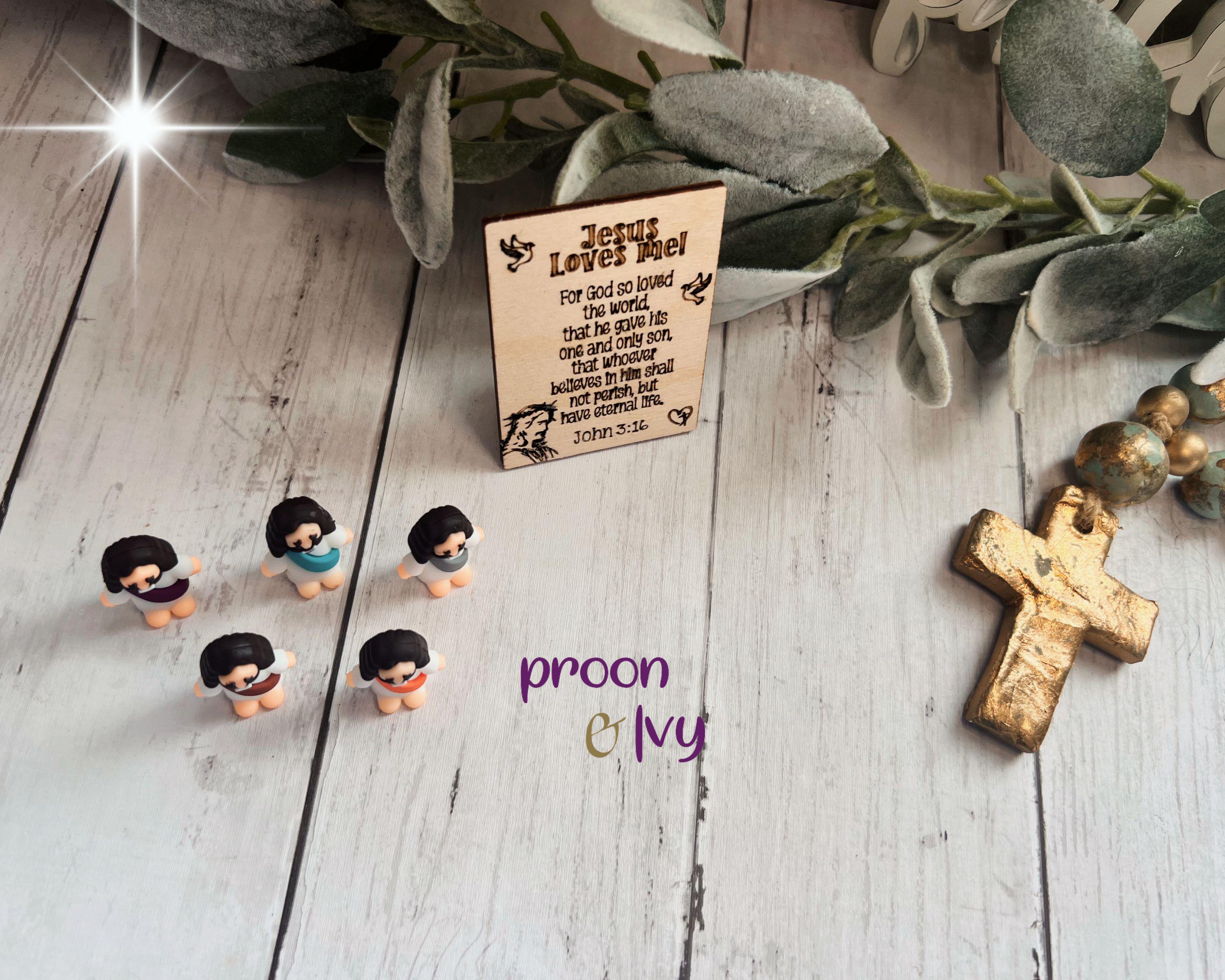 Little Jesus Pocket Cards for Church, Bible Study Gifts , Religious ...