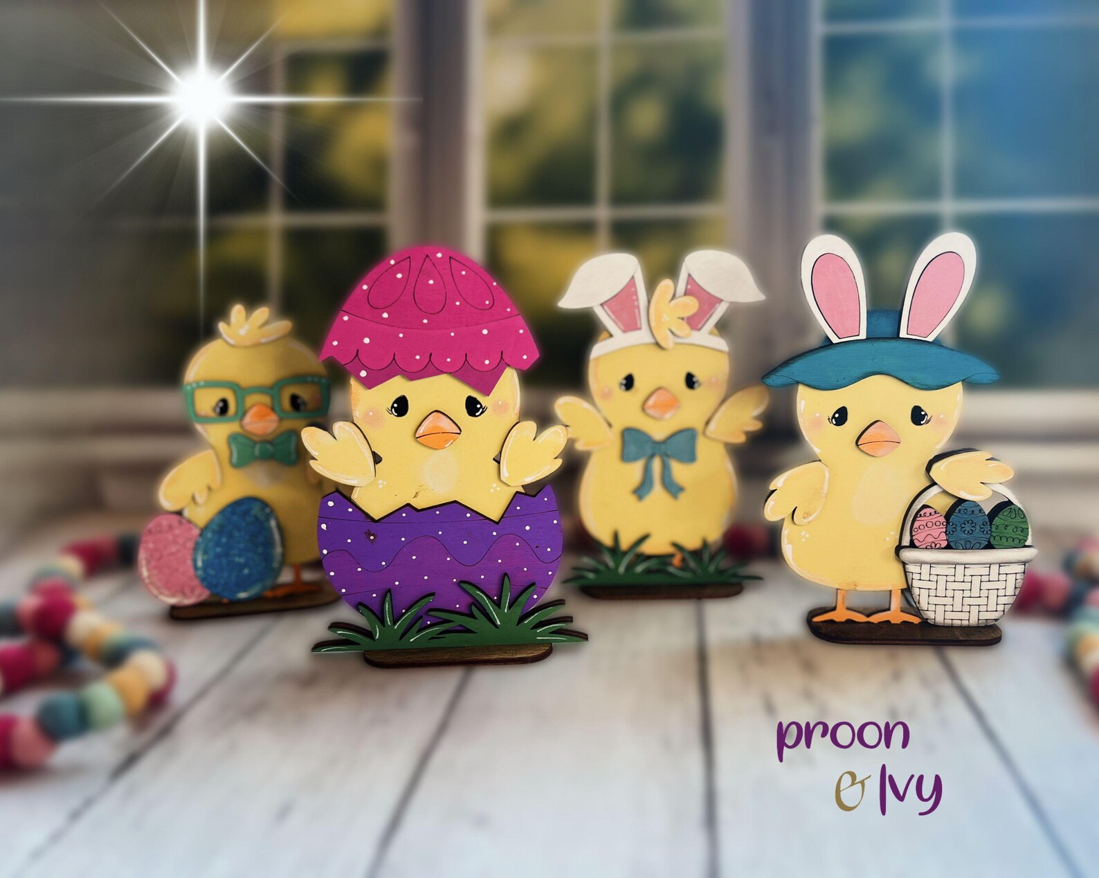 Easter Chicks Standing Shelf Sitters, Spring and Easter Decor, Spring ...