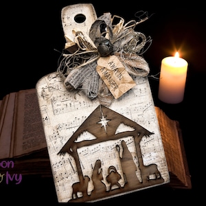 Manger Decor, Nativity Scene Ornament, Manger Scene, Jesus is the ...