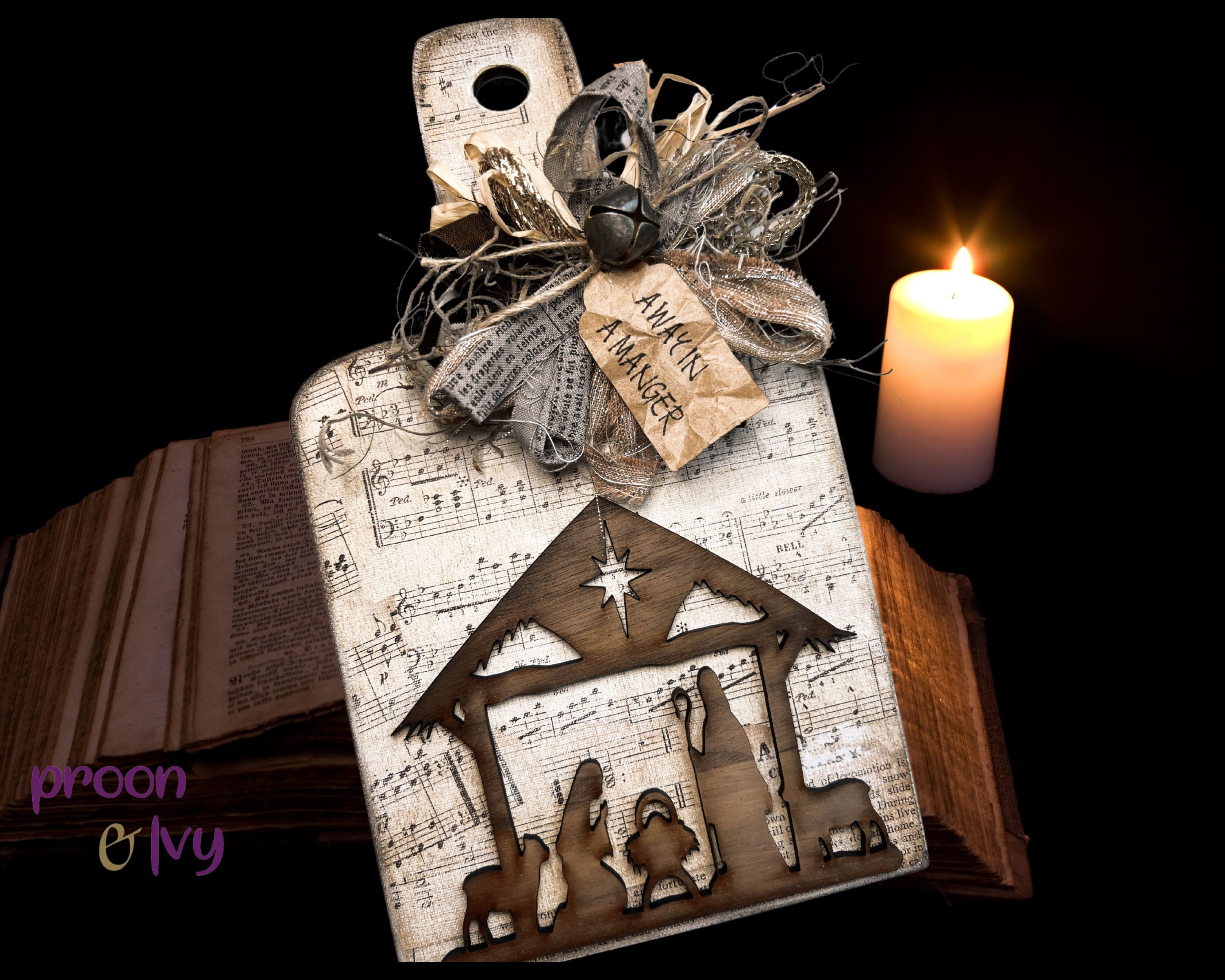 Manger Decor, Nativity Scene Ornament, Manger Scene, Jesus is the ...