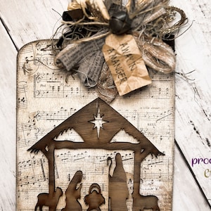 Manger Decor, Nativity Scene Ornament, Manger Scene, Jesus is the ...