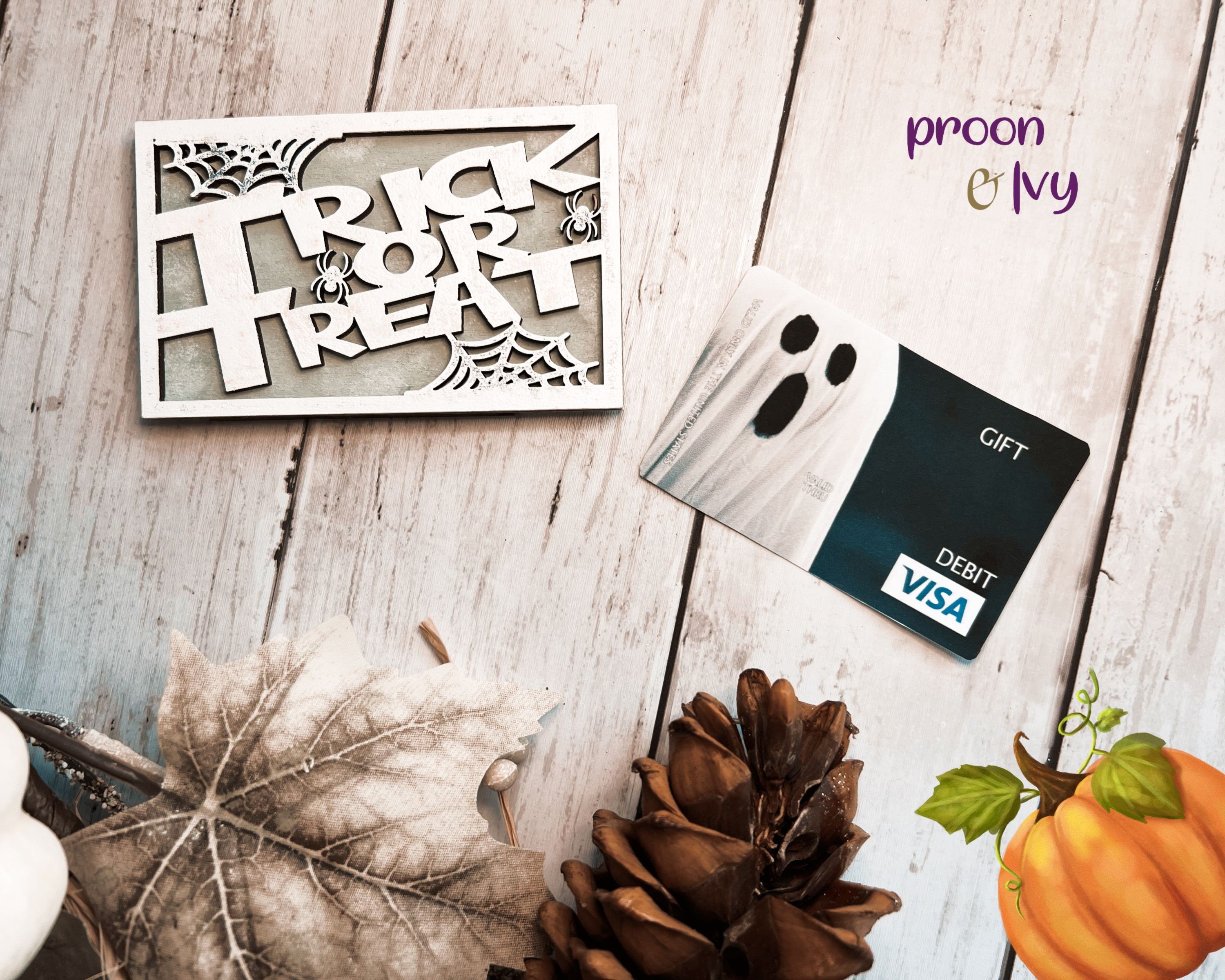 Halloween Gift Card Holder, Halloween Money, No Candy Halloween - Etsy