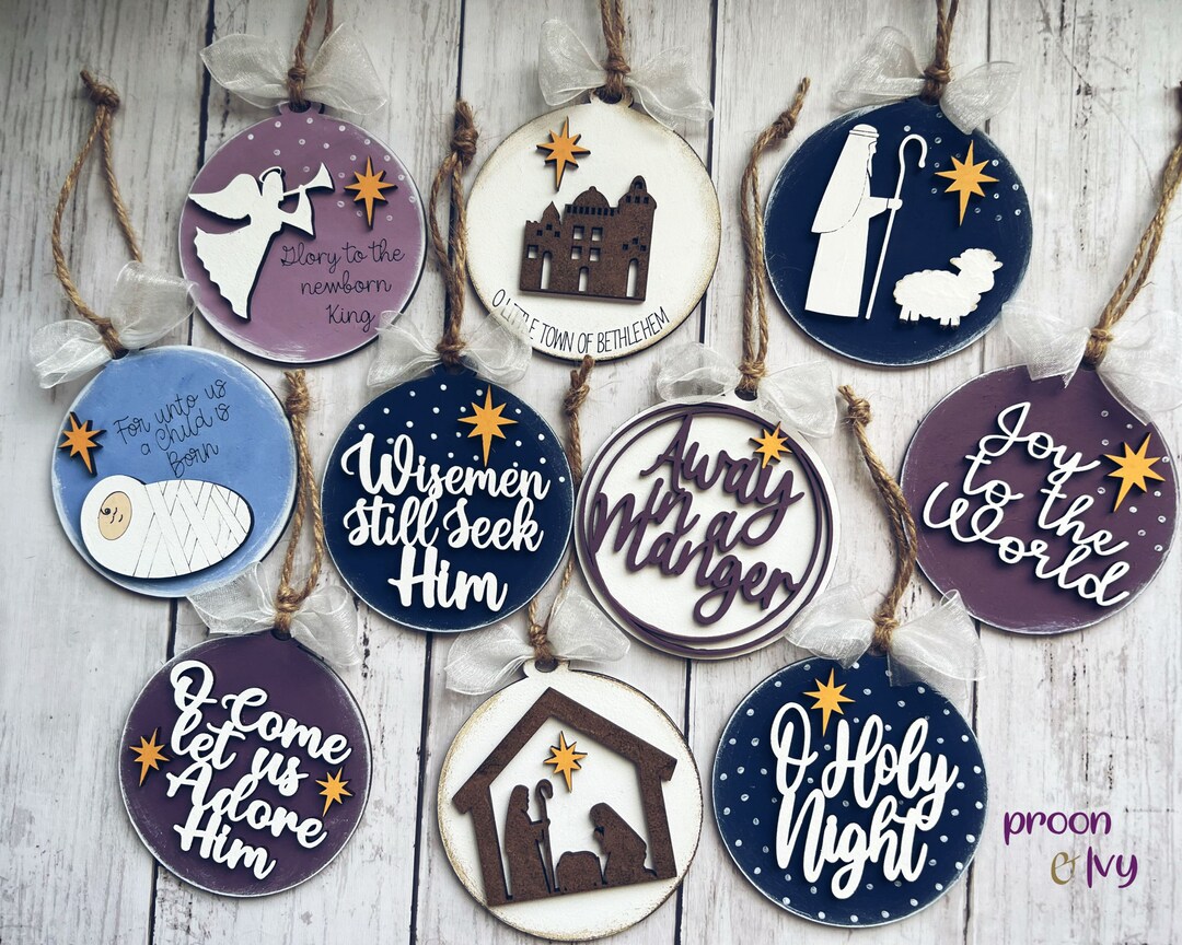 Nativity Christmas Ornament Set, DYI, Wood Blanks - Etsy