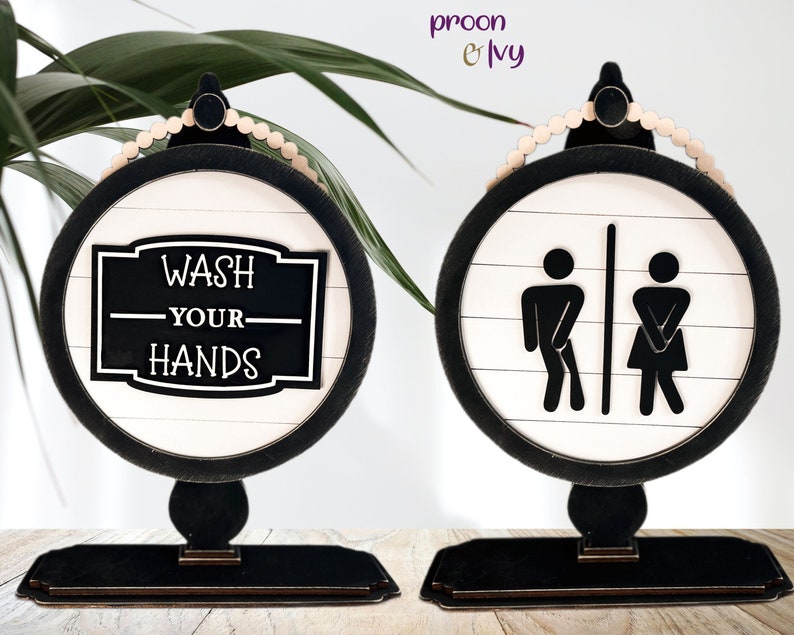 Farmhouse Bathroom Decor for Shelf, Bathroom Tier Tray Decor, Mini ...