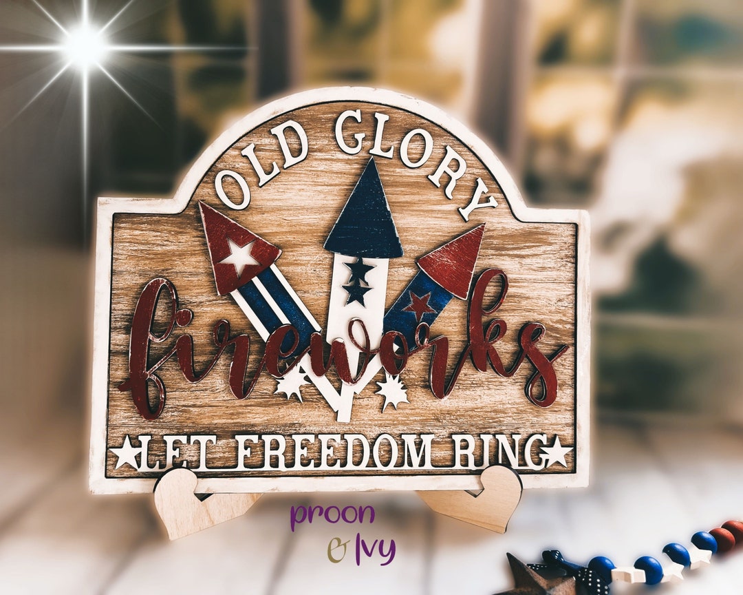 Old Gory Sign, July 4th Decor, Fourth of July Decor, Patriotic Decor ...