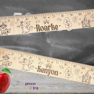 Kids Ruler, Measuring Ruler, Personalized Ruler, Back to School Ruler ...