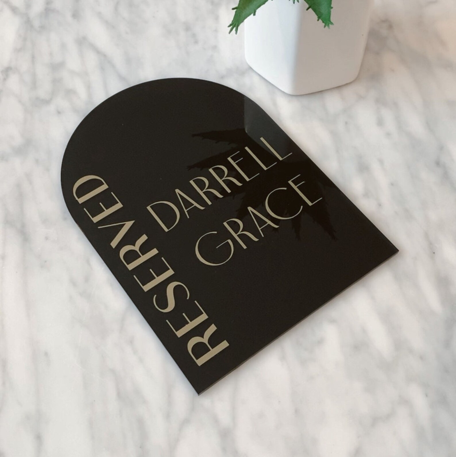 Custom Arch Acrylic Sign Small Acrylic Business Signs - Etsy