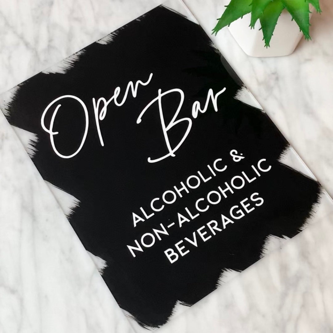 Custom Rectangle Acrylic Sign Small Acrylic Business Signs Signage for ...