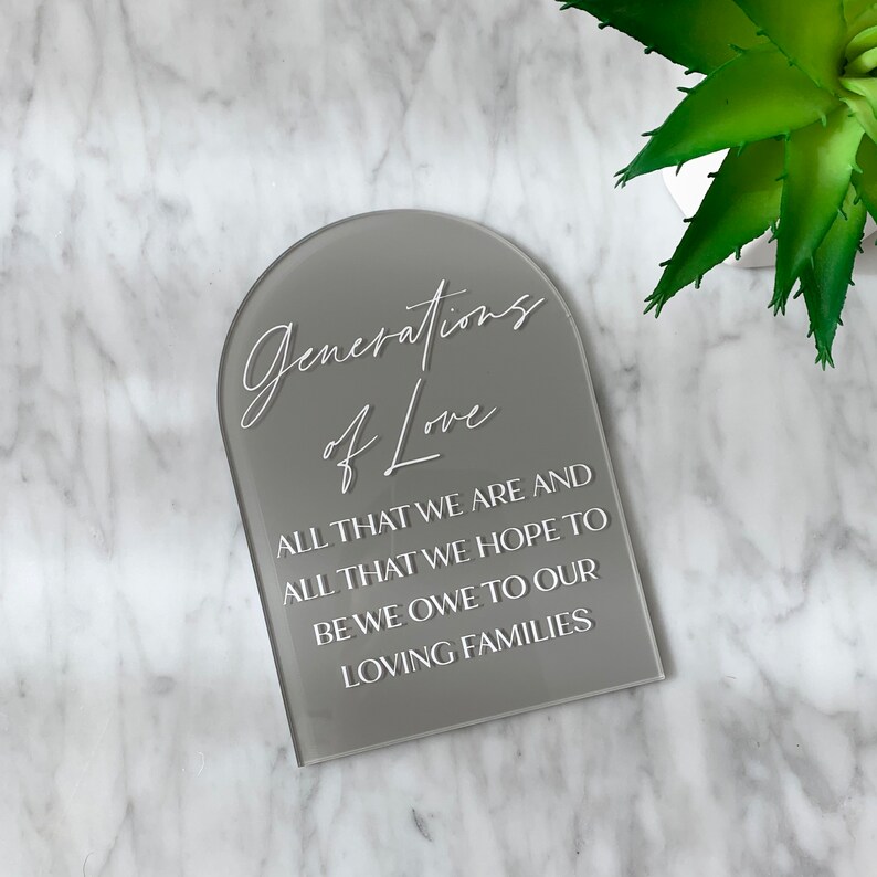 Custom Arch Acrylic Sign Small Acrylic Business Signs - Etsy