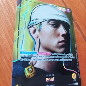 Enel "eminem" - One Piece TCG Custom Alt Art Leader *foil* & *emboss ...