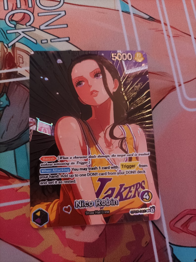 Nico Robin One Piece TCG Custom Alt Art Leader foil & emboss - Etsy