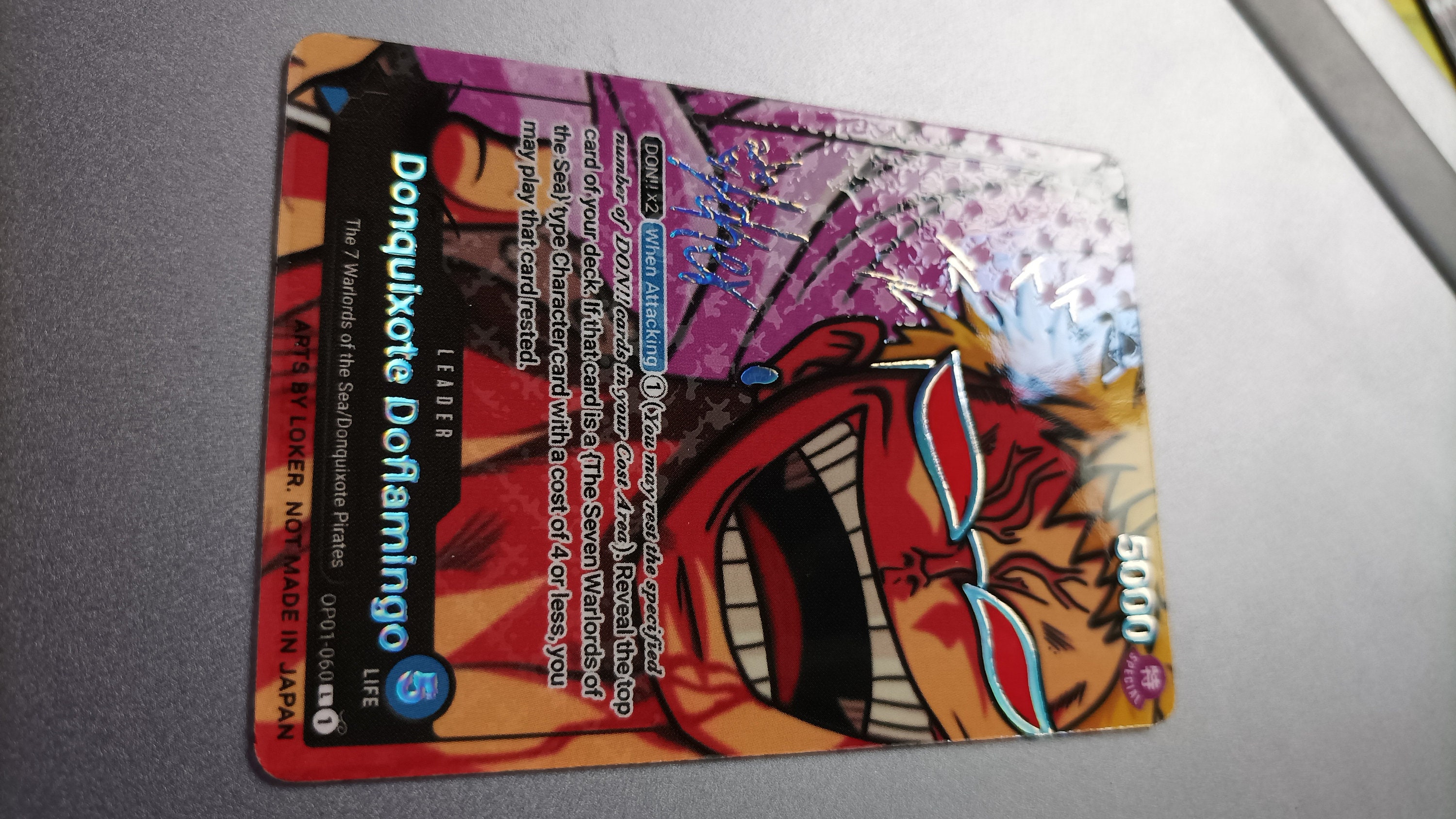 Donquixote Doflamingo- One Piece TCG Custom Alt Art Leader *foil ...